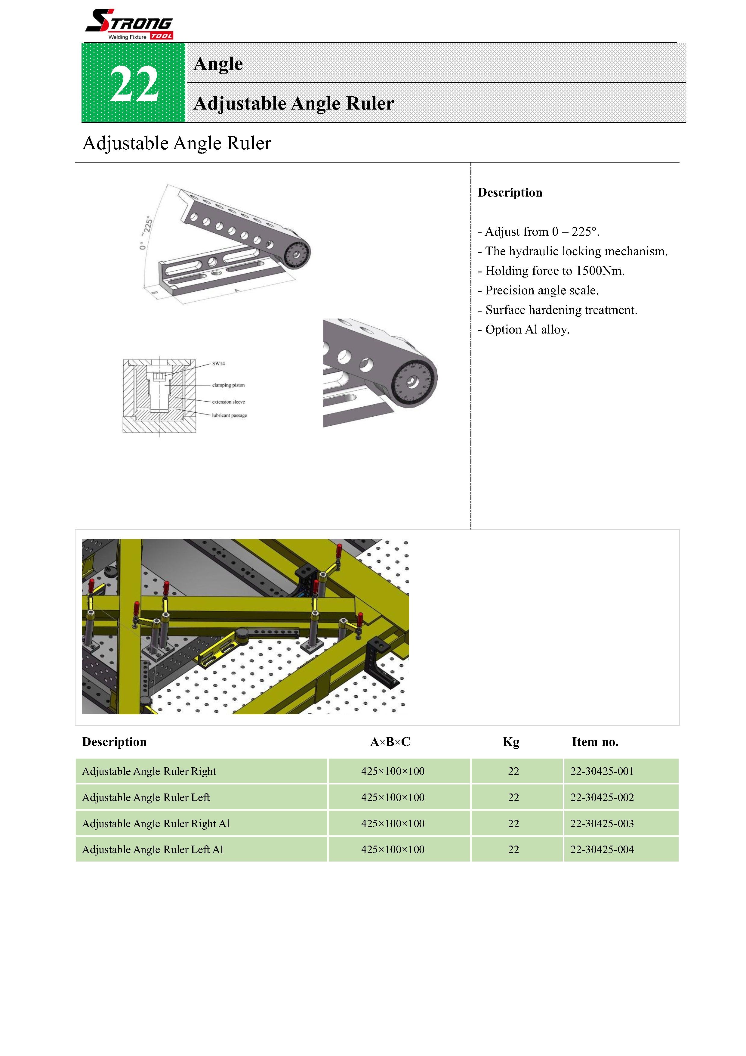 Adjustable Angle Ruler_Angle_Shanghai Strong Tool Manufacturing Co., Ltd.